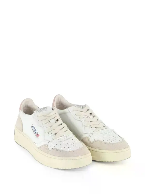 AUTRY Medalist Low Sneakers In Leather And Suede - White