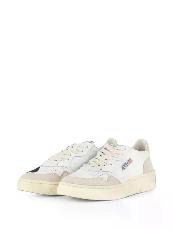 AUTRY Medalist Low Sneakers In Leather And Suede - White