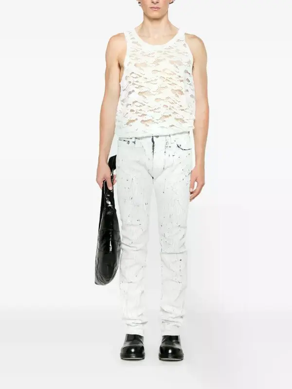 MAISON MARGIELA Cracked-effect Jeans