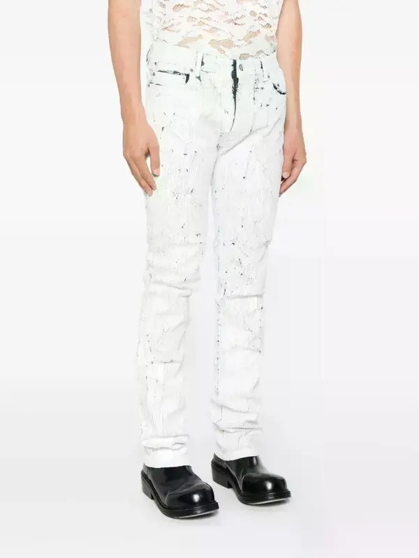 MAISON MARGIELA Cracked-effect Jeans