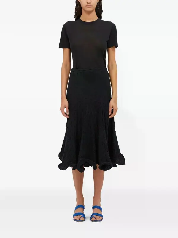 MSGM Crinkle-effect Skirt