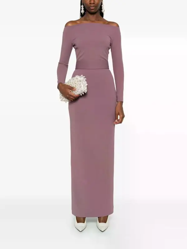 Solace London Sabina Maxi Dress - Purple