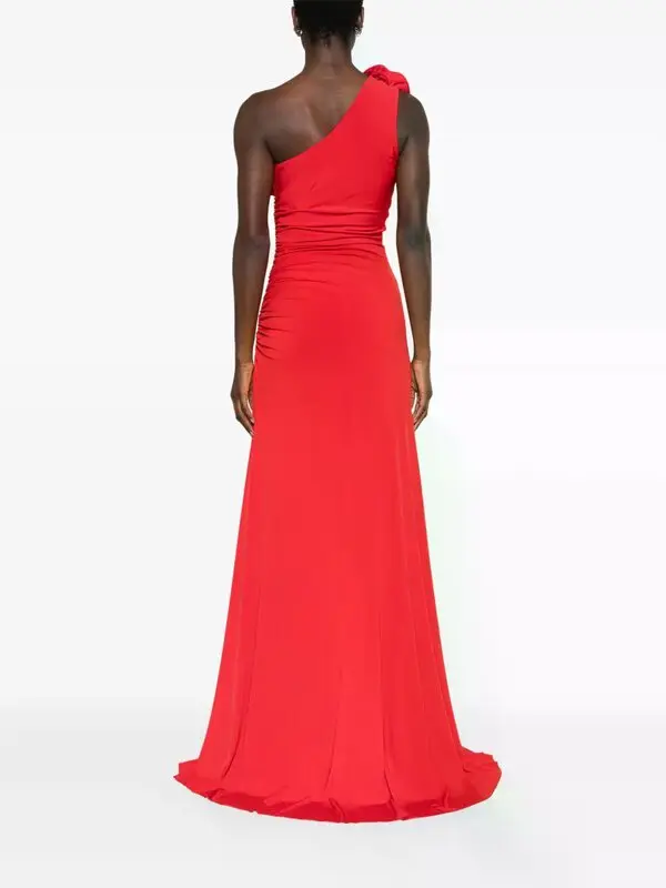 NISSA Floral-appliqué Maxi Dress