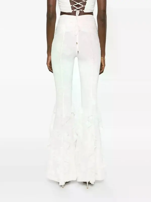 NISSA Ruffled Mesh Trousers