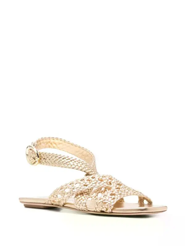 STUART WEITZMAN Thea Sandals - Gold