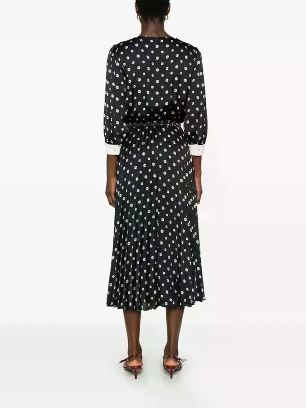 NISSA Pearl-print Midi Dress