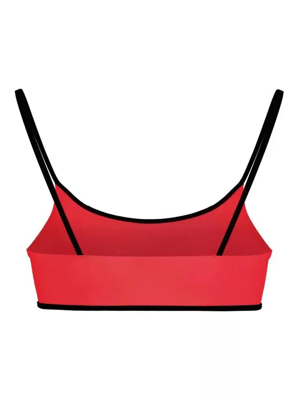 Iceberg Logo-print Bikini Top - Red