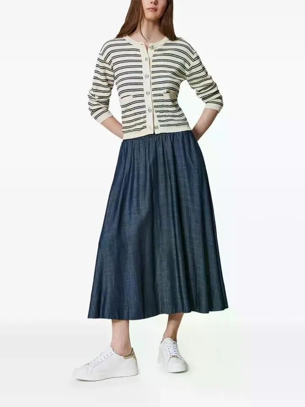 TWINSET Pleated Midi Skirt