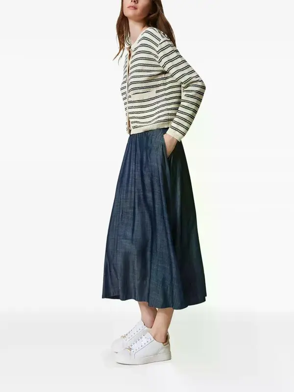 TWINSET Pleated Midi Skirt