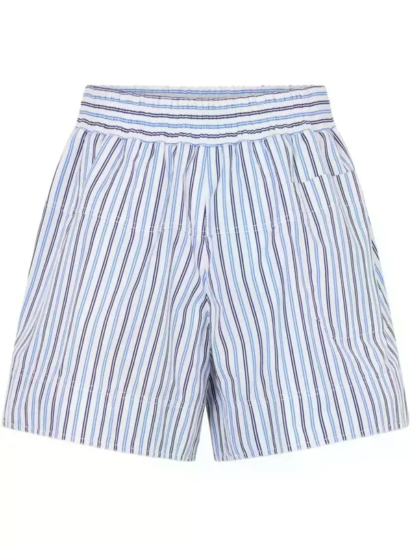 Rabanne Poplin Cotton Shorts - Blue