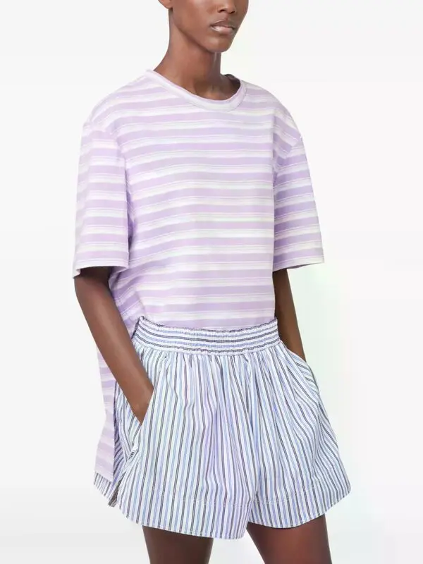 Rabanne Poplin Cotton Shorts - Blue