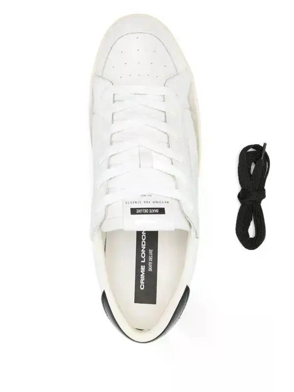 CRIME LONDON Sk8 Deluxe Sneakers - White