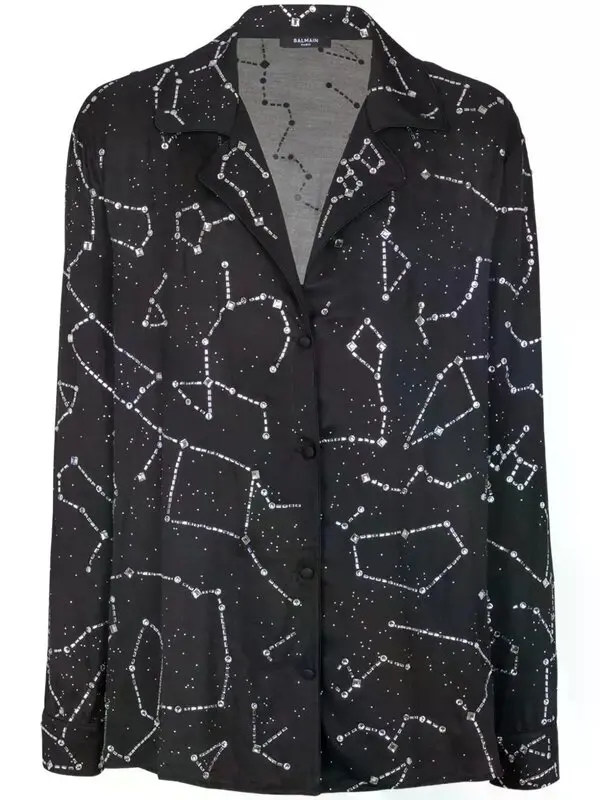 Balmain Constellation Embroidered Shirt