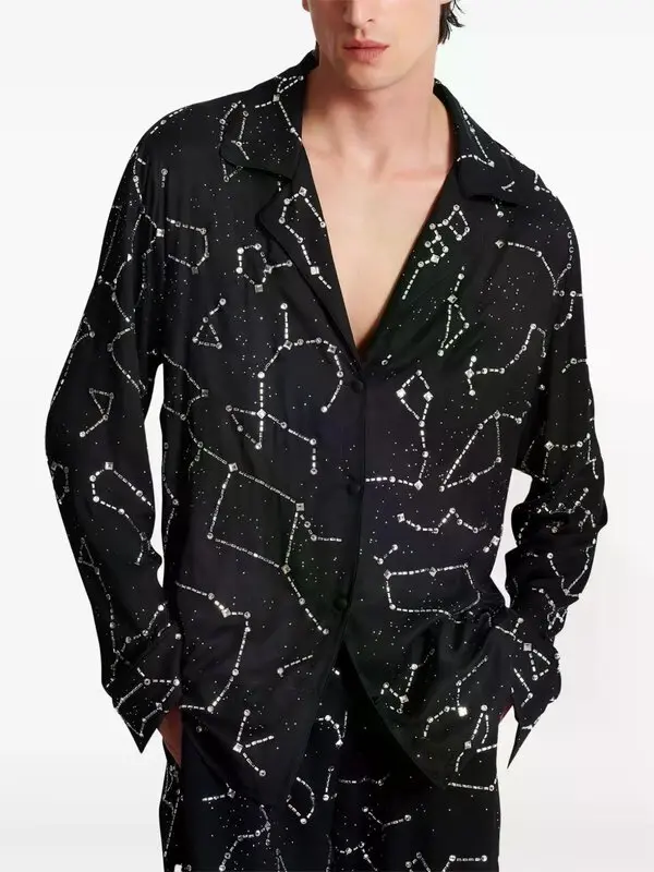 Balmain Constellation Embroidered Shirt