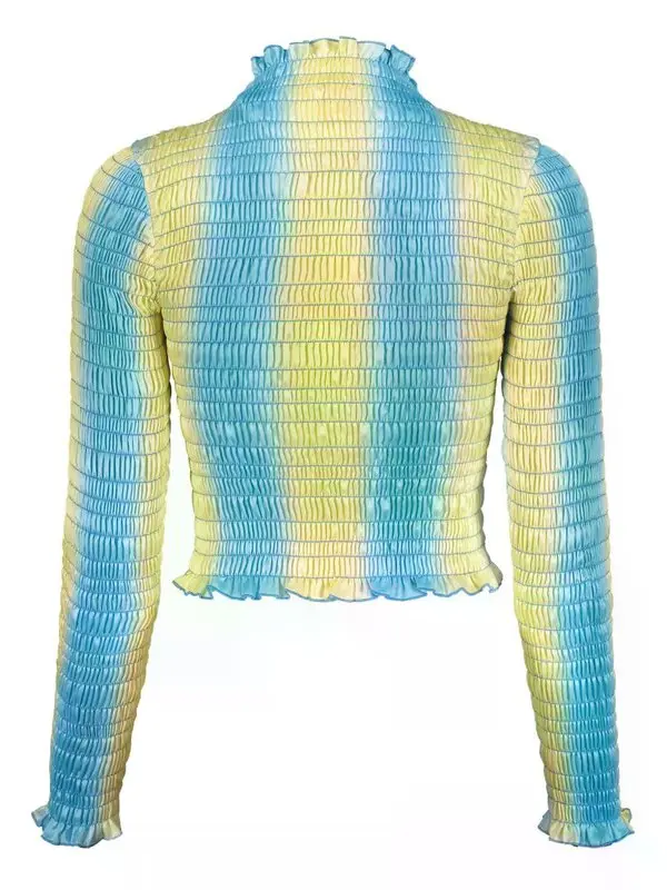AMY CROOKES Gradient-effect Top - Blue