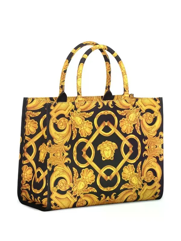 Versace Medusa Barocco Tote Bag - Black