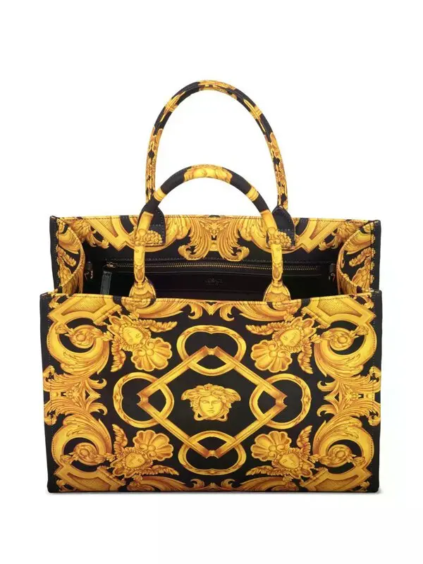 Versace Medusa Barocco Tote Bag - Black