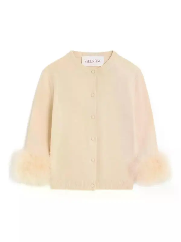 Valentino Garavani Feather-trim Jacket