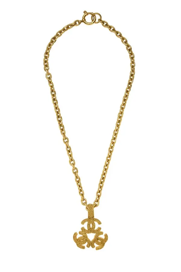Chanel Cc' Logo Necklace - Gold