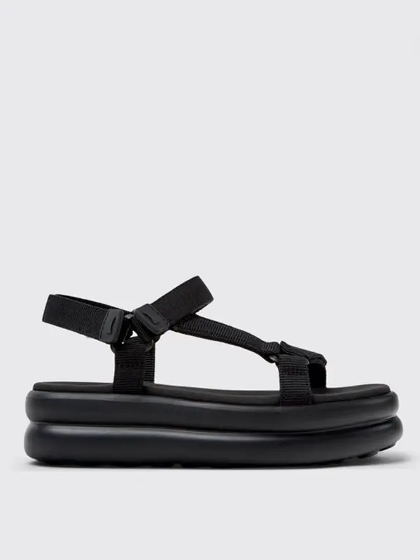 Camper Heeled Sandal - Black
