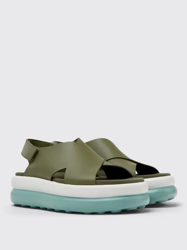 Camper Heeled Sandals - Green