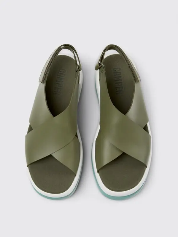 Camper Heeled Sandals - Green