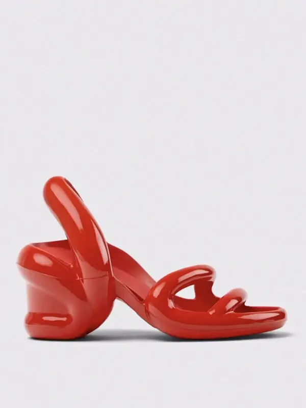 Camper Heeled Sandals - Red