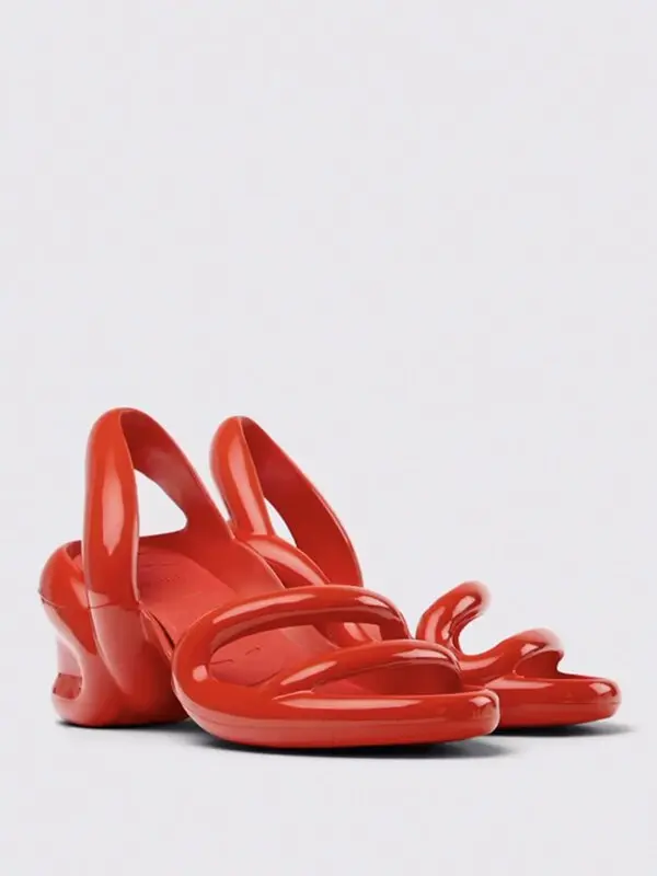 Camper Heeled Sandals - Red