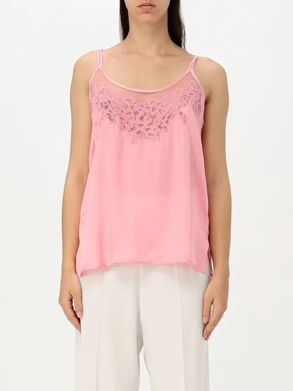 TWINSET Lace Trim Camisole - Pink