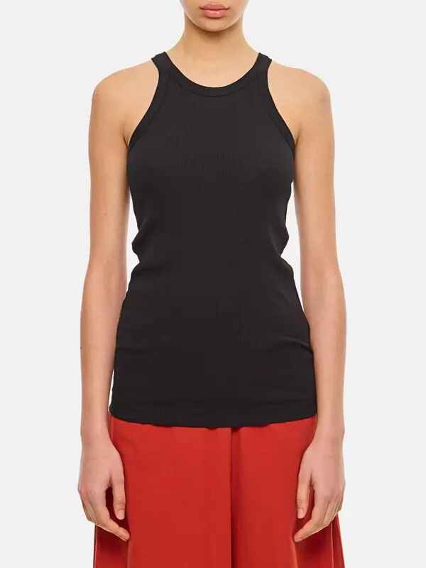 Sportmax Ribbed Racerback Tank - Black