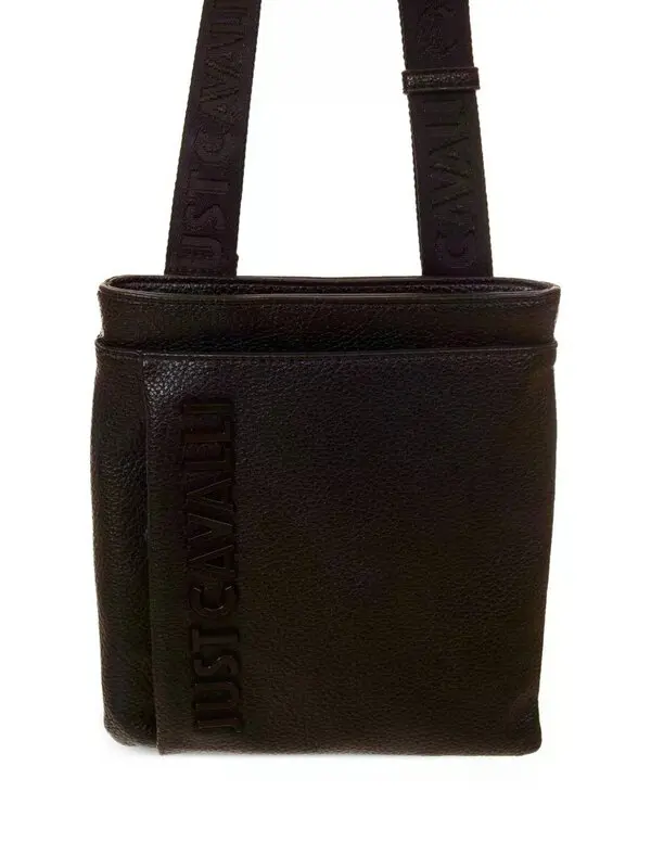 Just Cavalli Embossed Logo Shoulder Bag