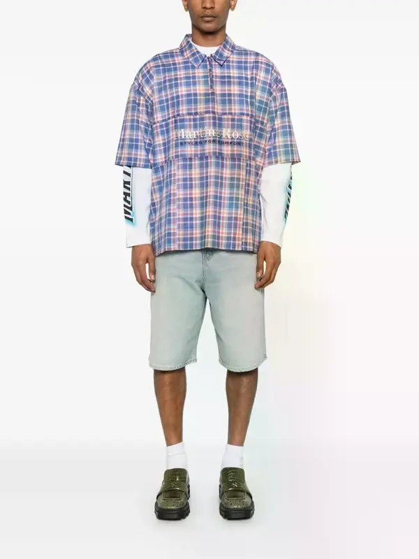 Martine Rose Cotton Checked Polo Shirt