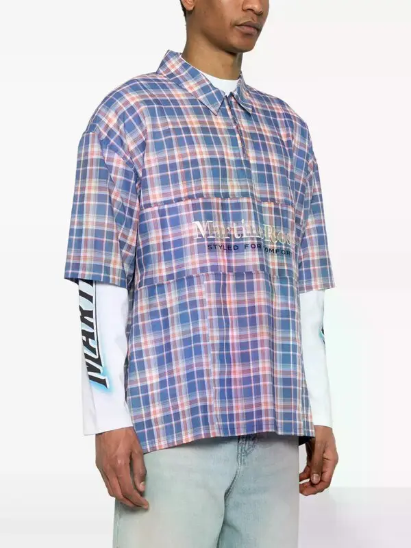 Martine Rose Cotton Checked Polo Shirt