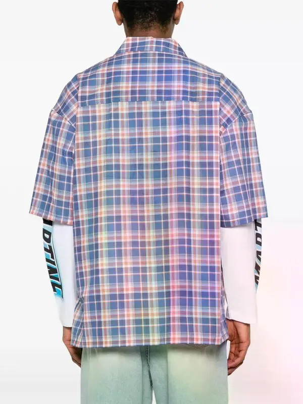 Martine Rose Cotton Checked Polo Shirt