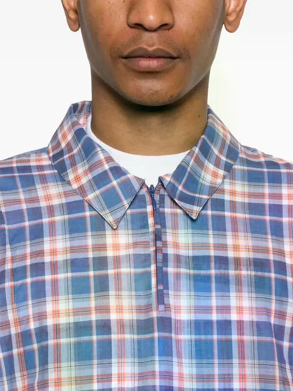 Martine Rose Cotton Checked Polo Shirt
