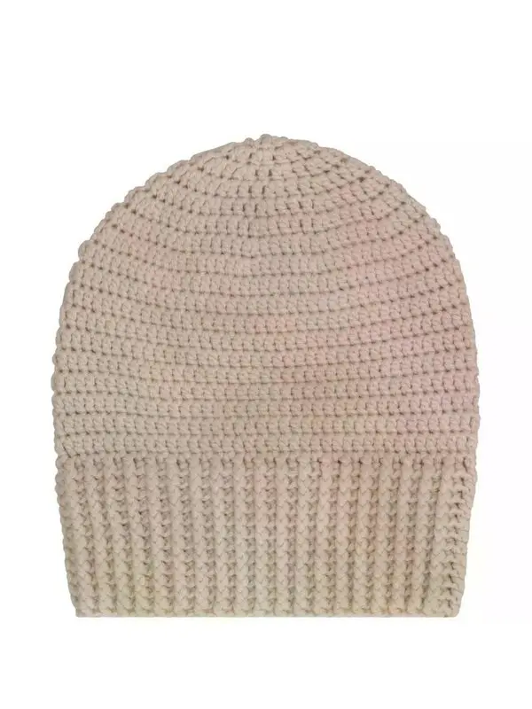Malo Crochet-knit Beanie - Neutrals