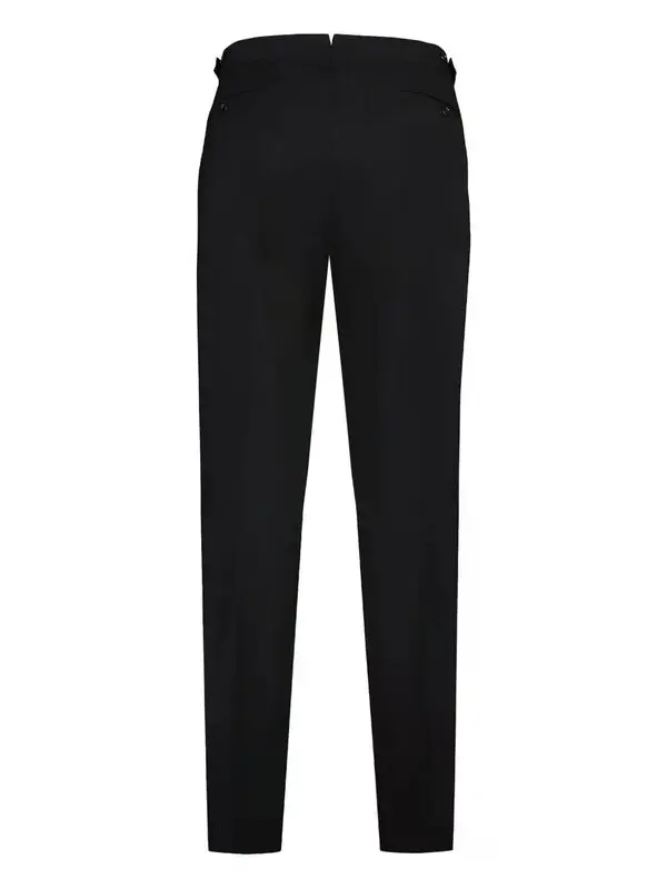TOM FORD Pressed-crease Chino Trousers - Black