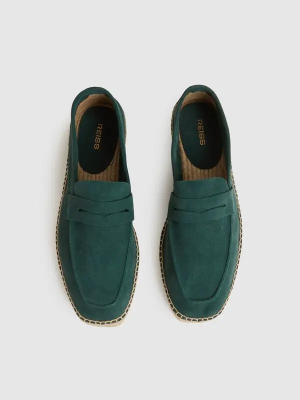 REISS Cannes Suede Espadrilles