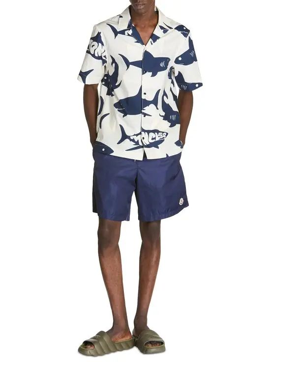 Moncler Camp Collar Short Sleeve Shirt