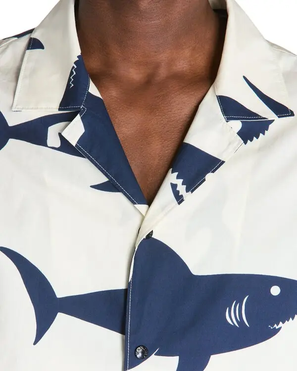 Moncler Camp Collar Short Sleeve Shirt