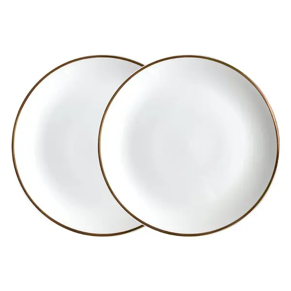 TWIG NEW YORK Alex 8 Salad Dessert Plate, Set Of 2 - Gold