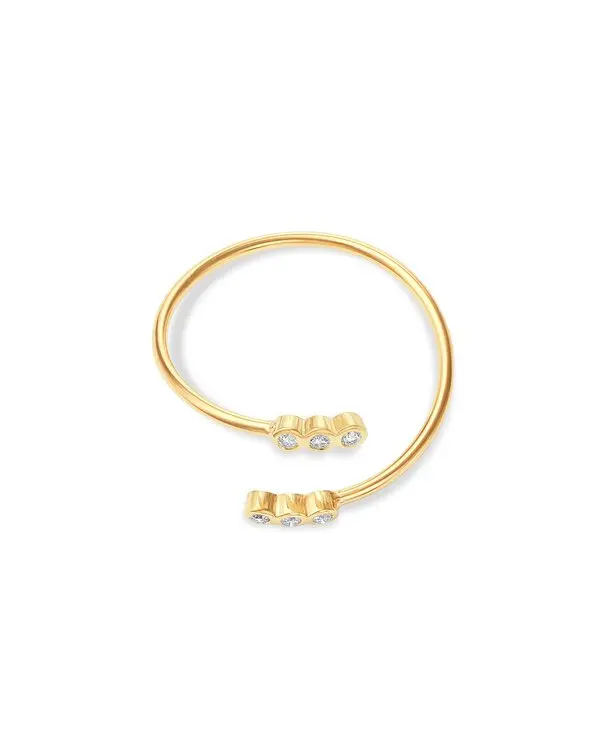 Zoe Chicco 14k Yellow Diamond Bypass Ring - Gold