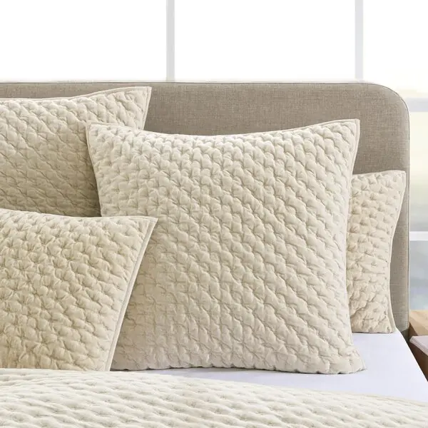 Dkny Pure Velvet Quilt Euro Sham, 26 X 26