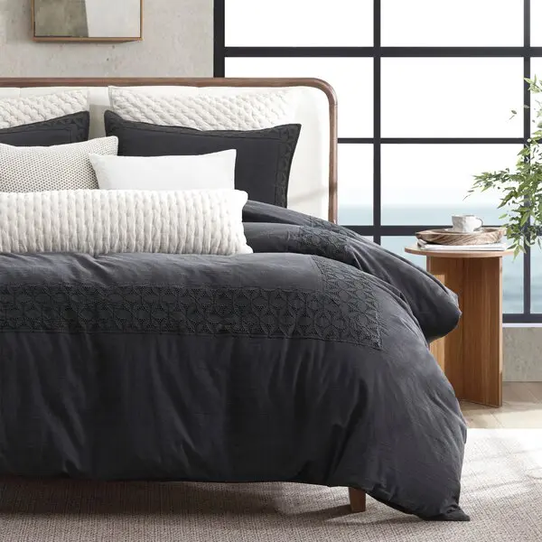 Dkny Pure Hotel Eyelet Comforter Set, Full/queen