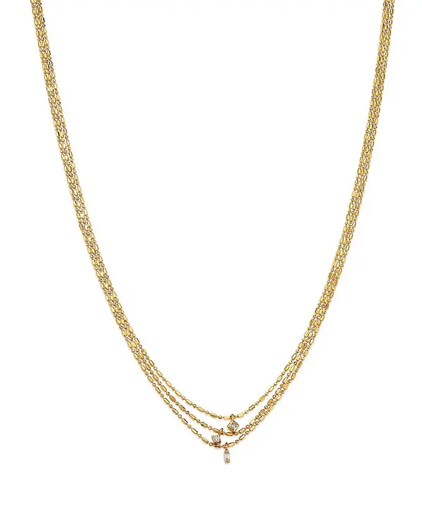 Zoe Chicco 14k Yellow Paris Diamond Layered Necklace - Gold