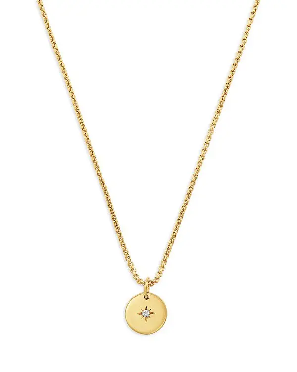 Zoe Chicco 14k Yellow Diamond Star Pendant Necklace - Gold