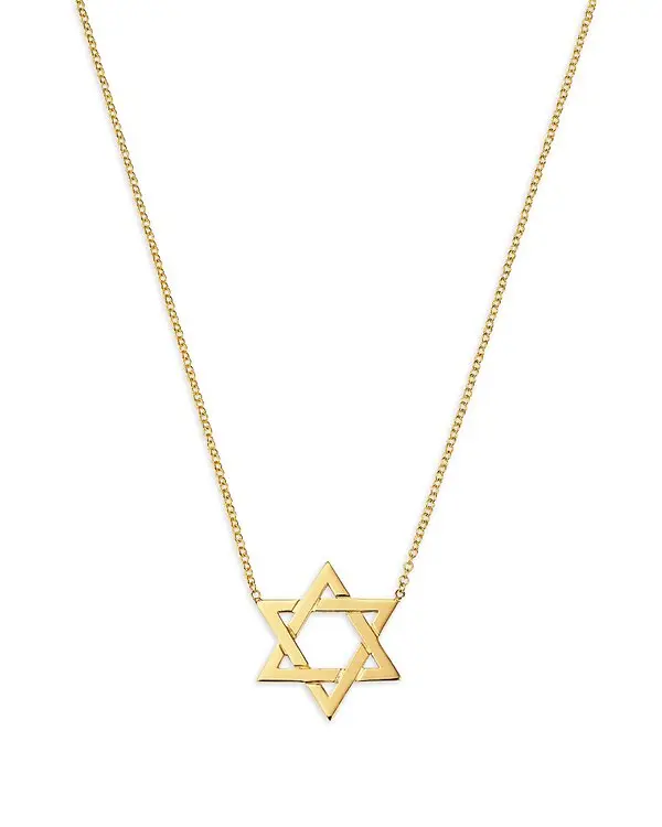 Zoe Chicco 14k Yellow Spiritual Star Of David Pendant Necklace - Gold