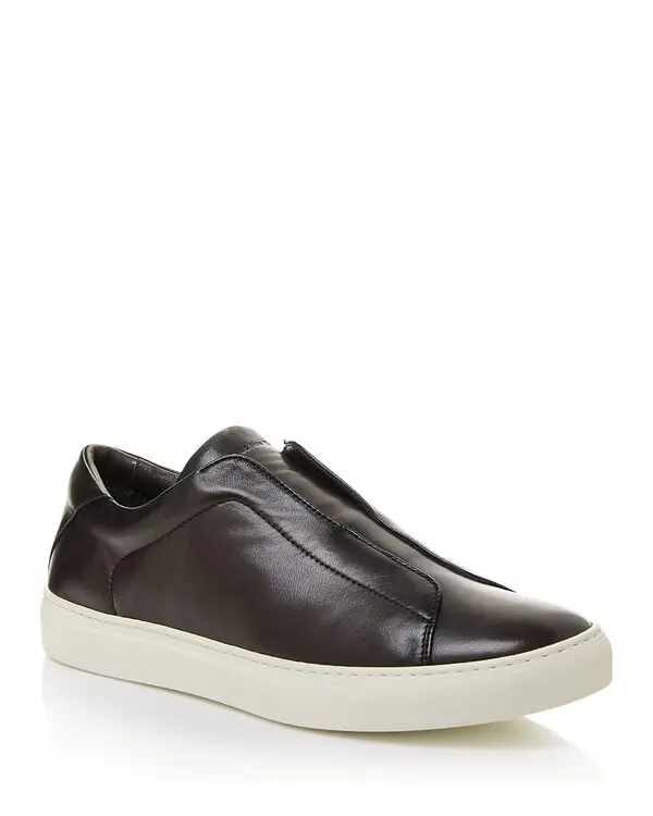 To Boot New York Cale Leather Sneakers - Ebony