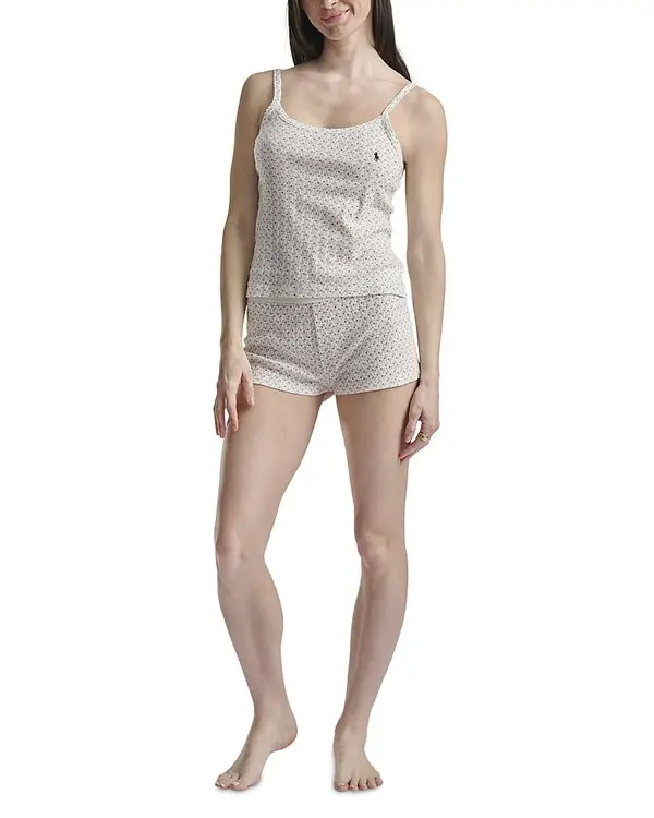 Polo Ralph Lauren Cami & Shorts Pajama Set - Purple Bud