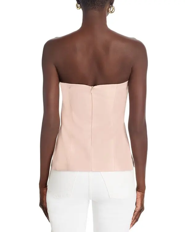 LAMARQUE Juni Faux Leather Bustier Top